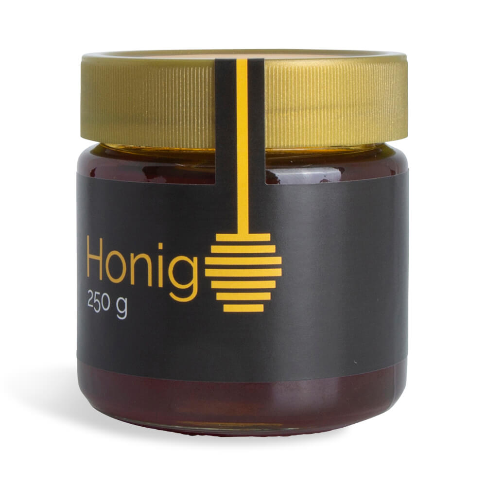 Honig Gewährverschlussetikett 250g – Klassischer Karl – honeystickers