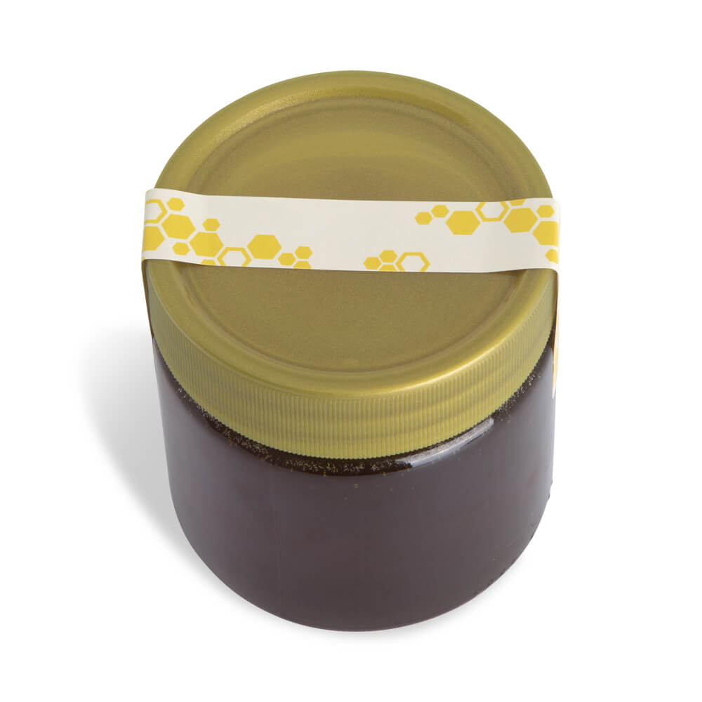 Honig Verschlussetikett 250g – Gelber Gustav – honeystickers